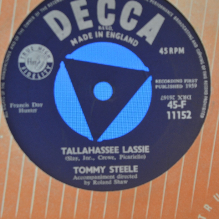 Tommy Steele Tallahassee Lassie 7 Inch Buy From Vinylnet